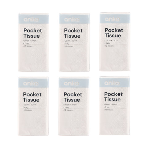 6 Pack Pocket Tissues | KmartNZ