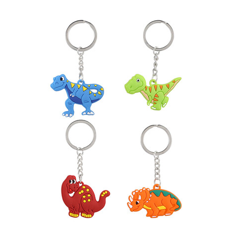 4 Piece Dinosaur Keyrings | KmartNZ