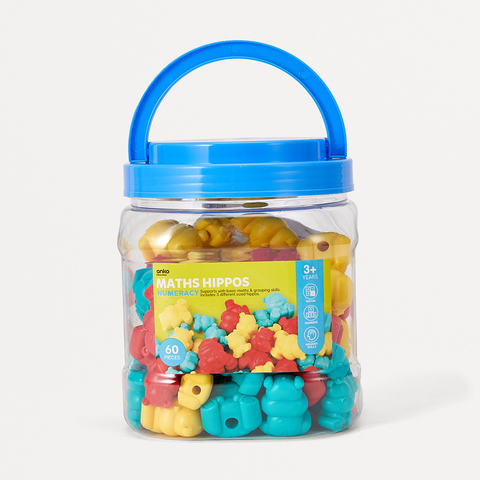 60 Piece Maths Hippos Numeracy Set - Kmart NZ