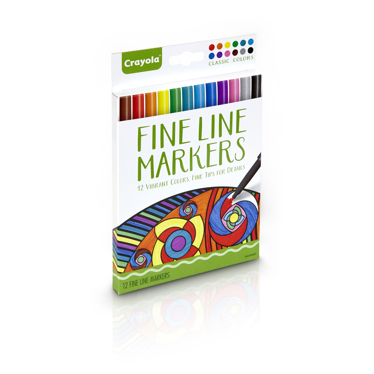Crayola Fine Line Markers - Pack of 12 | KmartNZ